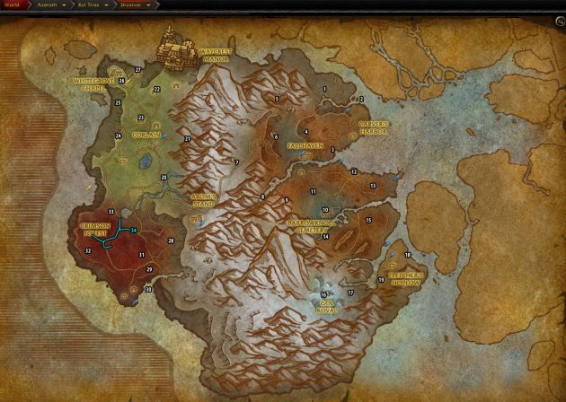 Rare Elite Maps | World of Warcraft: Battle for Azeroth | Blizzplanet