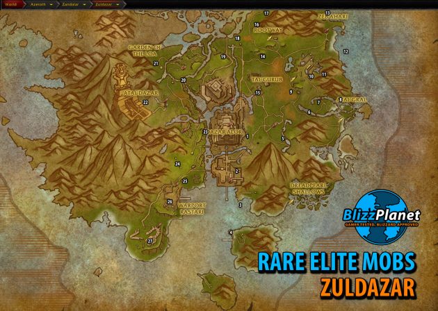 Rare Elite Maps | World of Warcraft: Battle for Azeroth | Blizzplanet